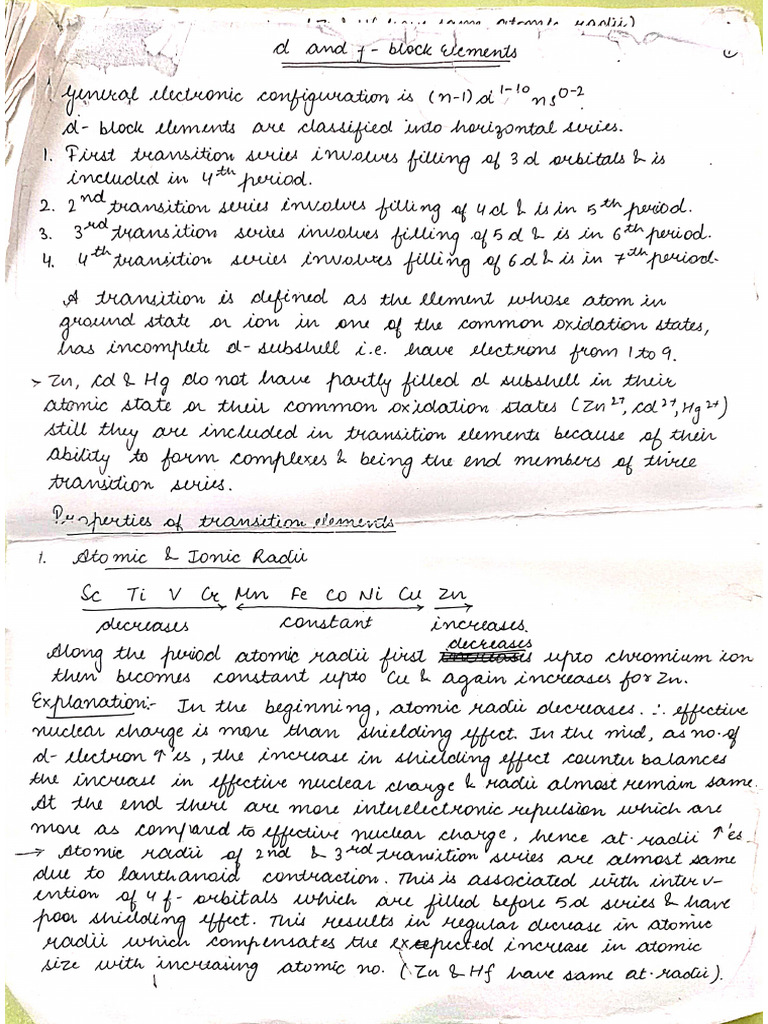 D & F Block Complete Notes | PDF
