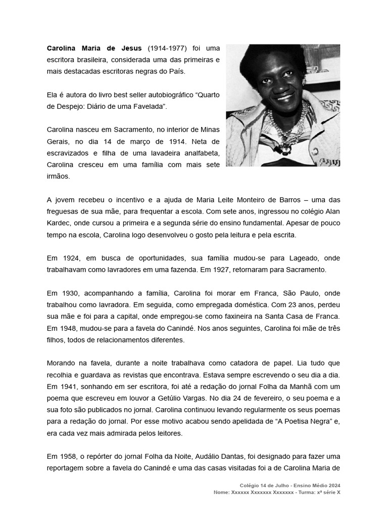 (Modelo) Biografia | PDF