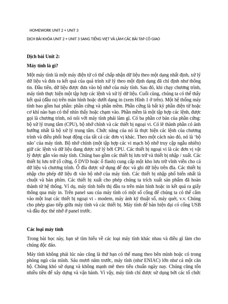Homework Unit 2 Unit 3 1 Pdf