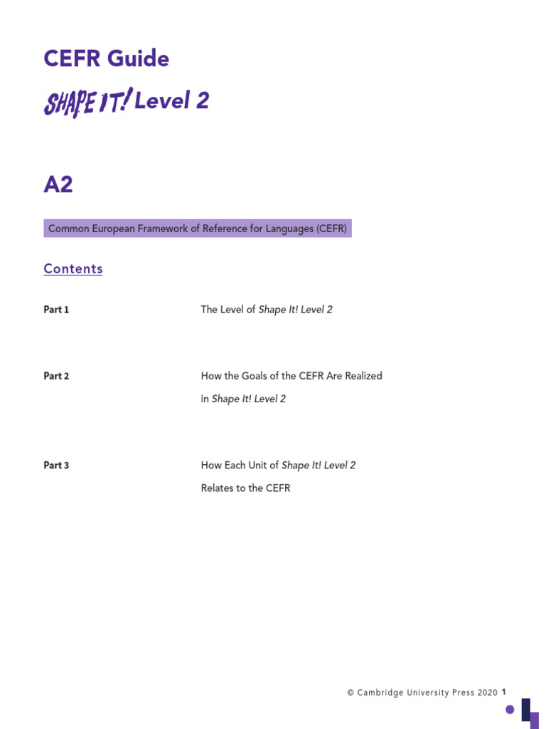 ShapeIt CEFR L2 | PDF