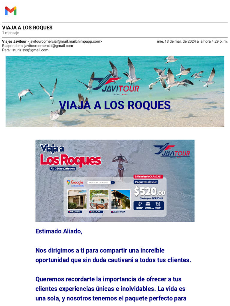 Viaja A Los Roques | PDF