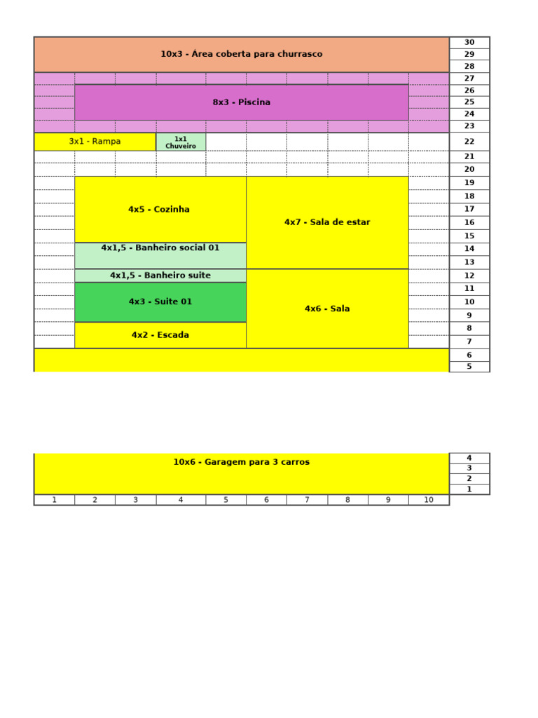 Planta 01 Térreo - Terreno 10x28 | PDF