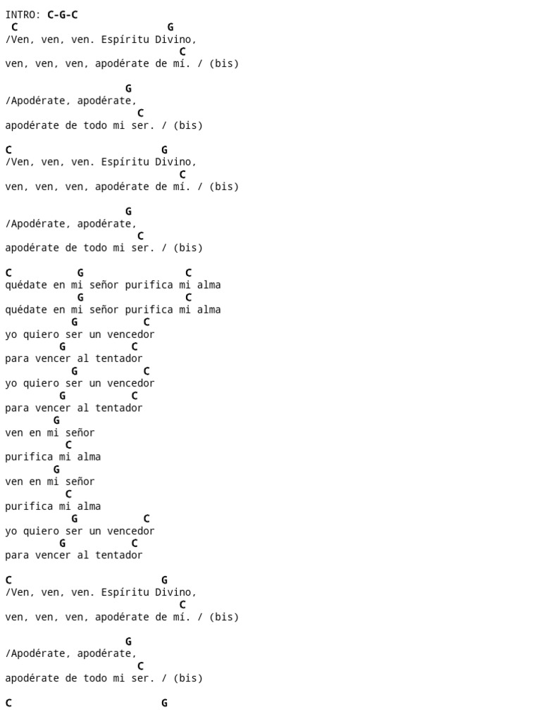 3487-Ven Ven Espíritu Divino-Stanislao Marino | PDF