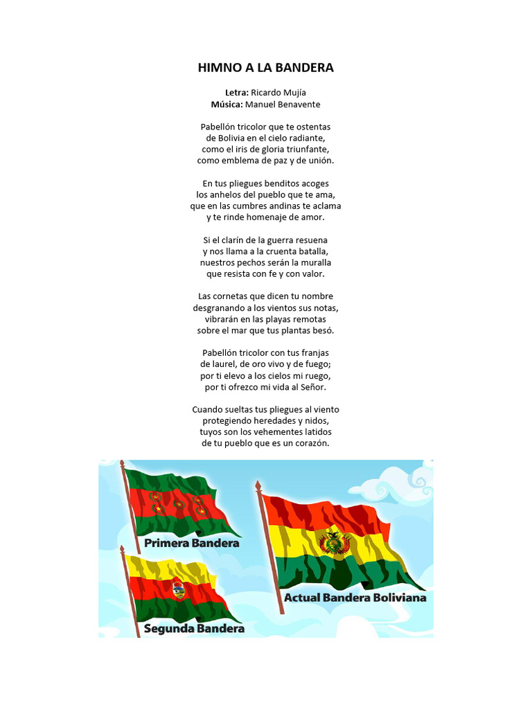 Himno A La Bandera | PDF | Art | Religion & Spirituality