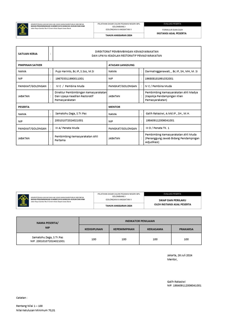 Form PKTBT 2024 | PDF