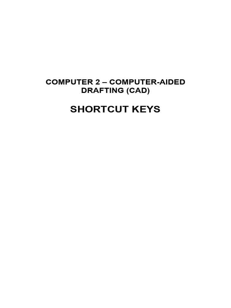 CAD-shortcut-keys | PDF