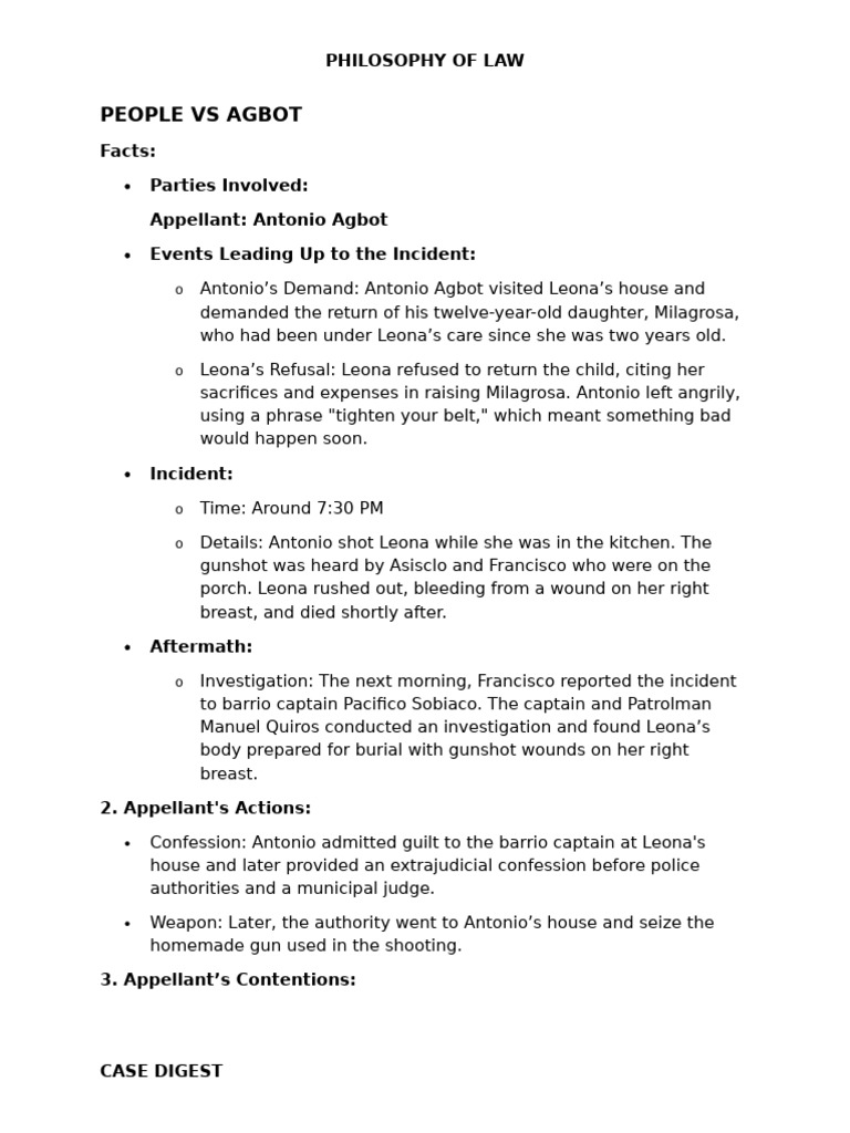 Philo Case Digest | PDF