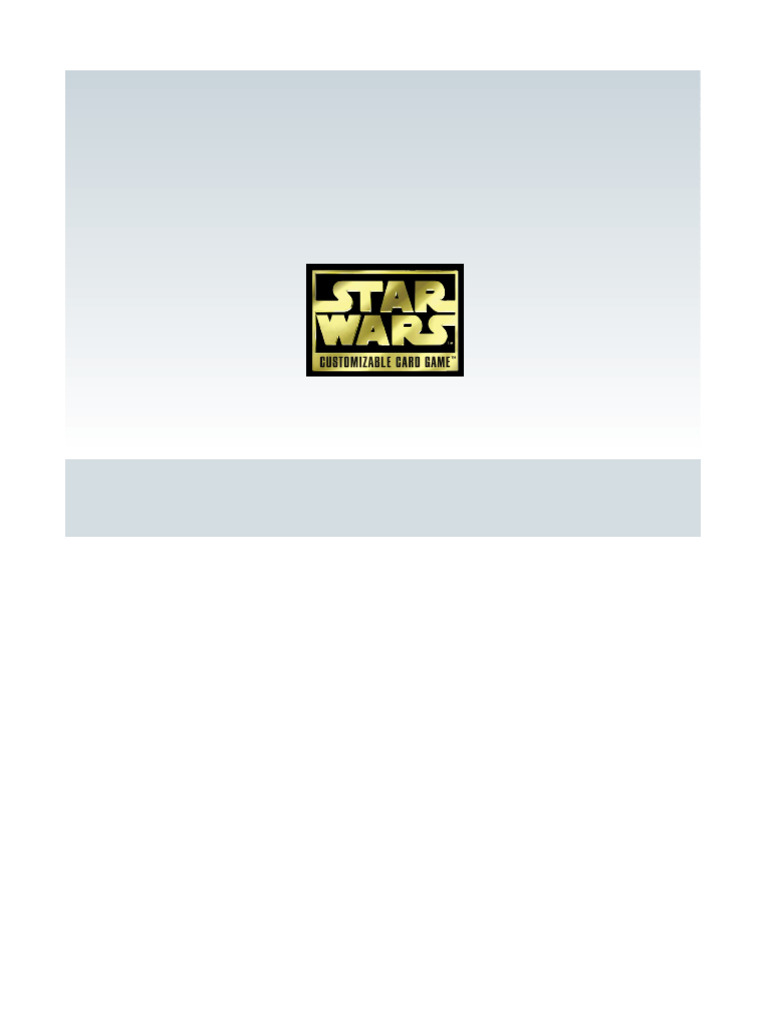 SWCCG Sample Game | PDF