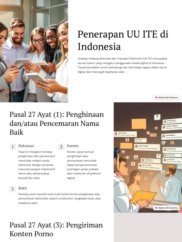 Penerapan Uu Ite Di Indonesia Pdf Politik