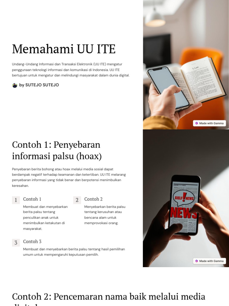 Memahami UU ITE | PDF