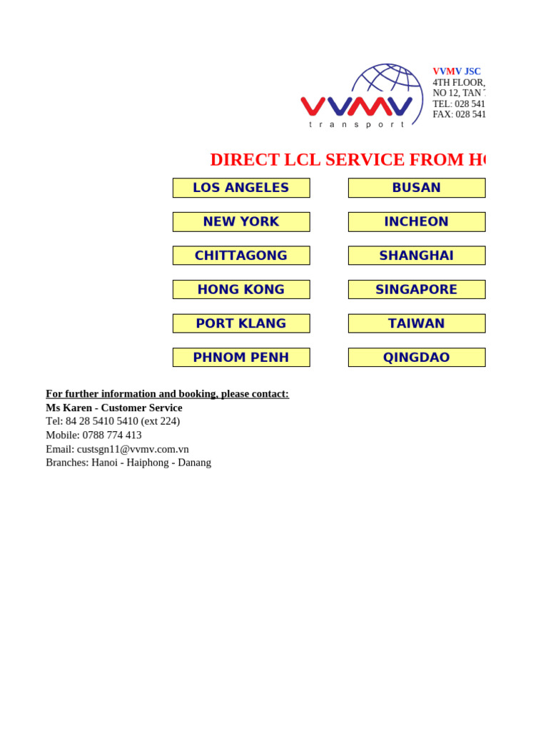LCL Schedule Sep 2024 - VVMV HCM | PDF