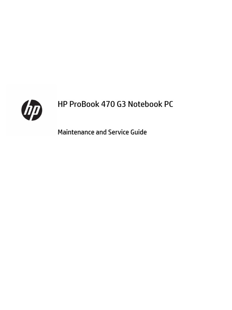 ProBook-470-G3-MSG | PDF