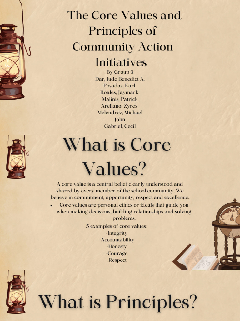 The Core Values and Principles of Community Action Initiatives | PDF | Empowerment | Social Justice