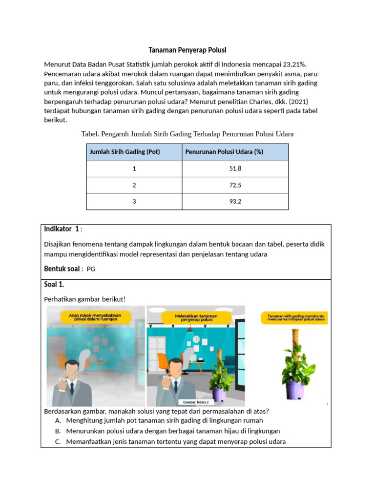 Contoh Soal Dan Stimulus | PDF | Pengembangan Diri