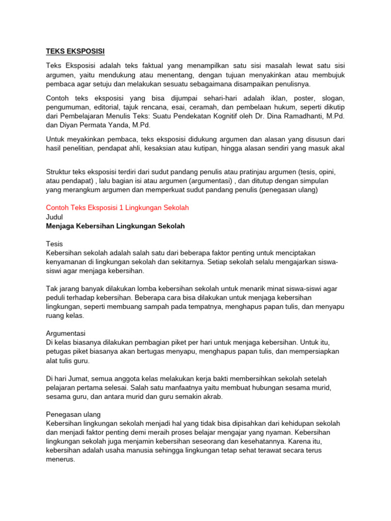 Teks Eksposisi | PDF