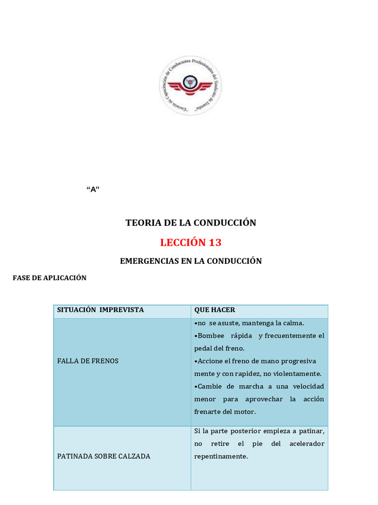 LECCION 13 TeoriadeLaConduccion | PDF
