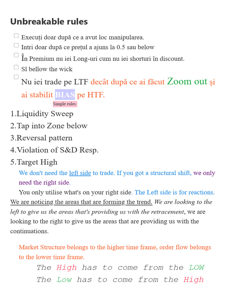 Unbreakable Rules | PDF