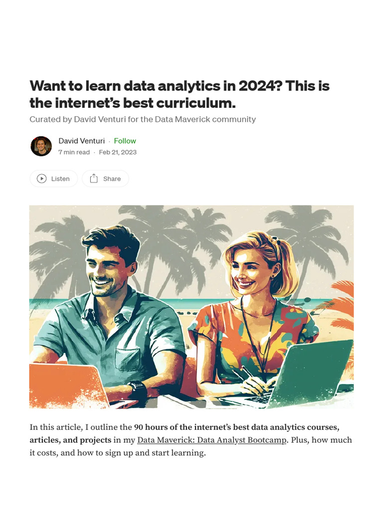 Data Maverick: 2024 Analyst Curriculum | PDF | Curriculum | Career & Growth