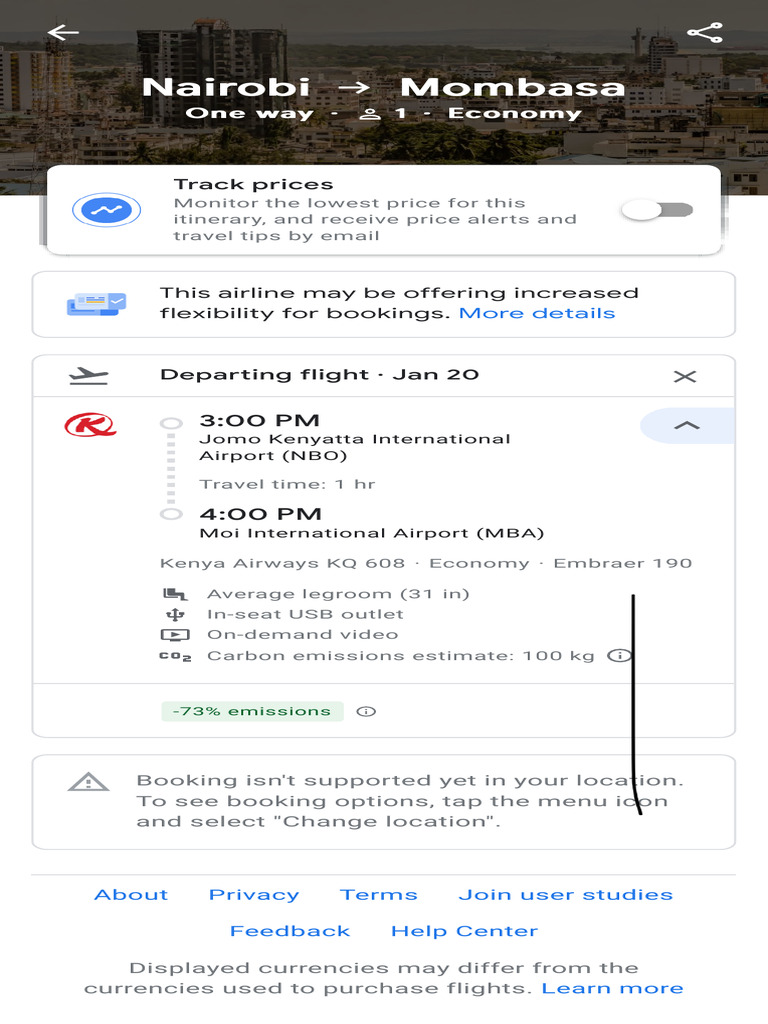One way to Mombasa Google Flights | PDF