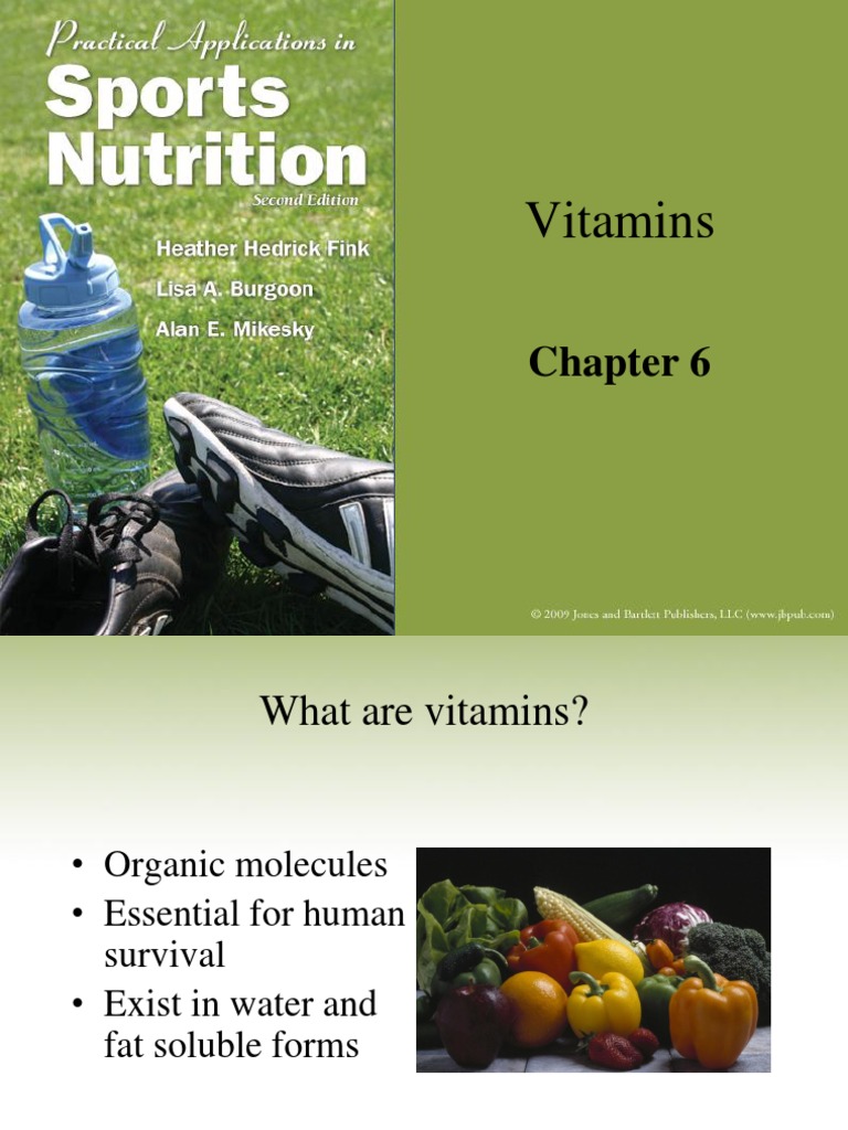 Sports Nutrition Chapter 6 - Part 1 | PDF | Vitamin | Nutrition
