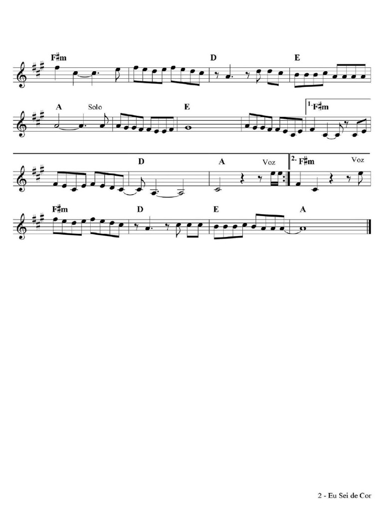 eu sei de cor 2 | PDF