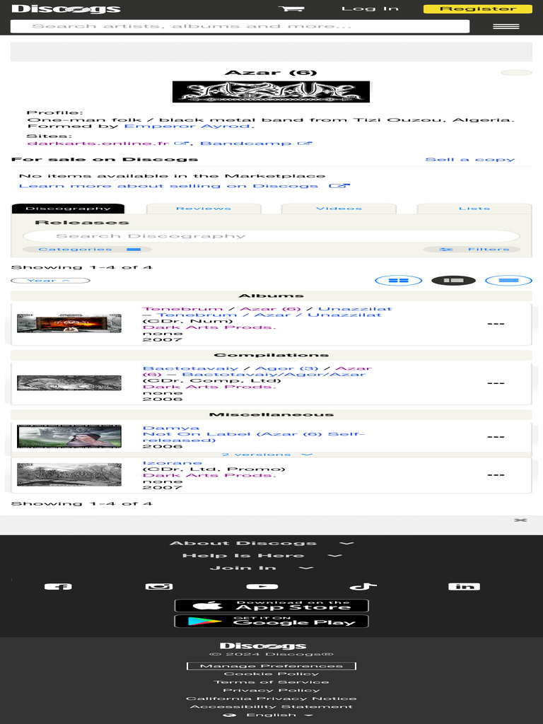 Azar (6) Discography Discogs | PDF