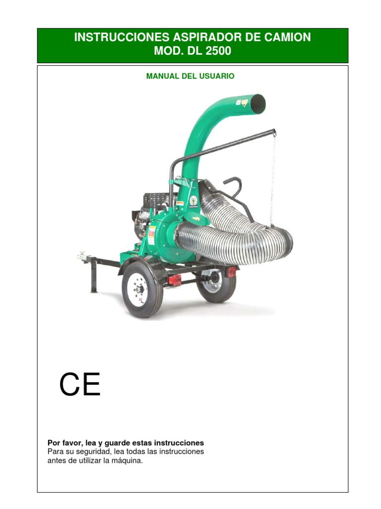 Manual Billy Goat DL2500 | PDF | Tubería (transporte de fluidos ...