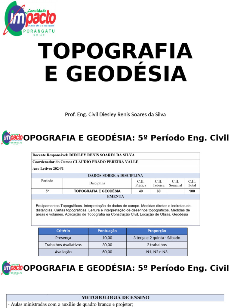 Topografia e Geodésia | PDF