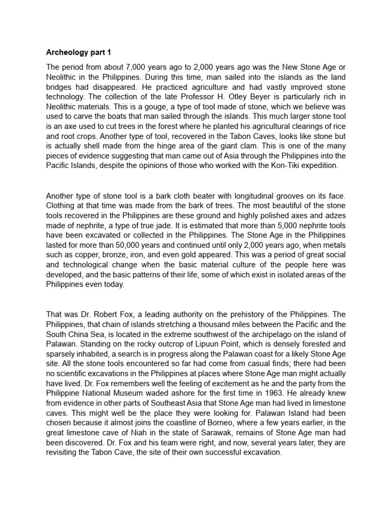 Archeology Part 1 3 Pdf