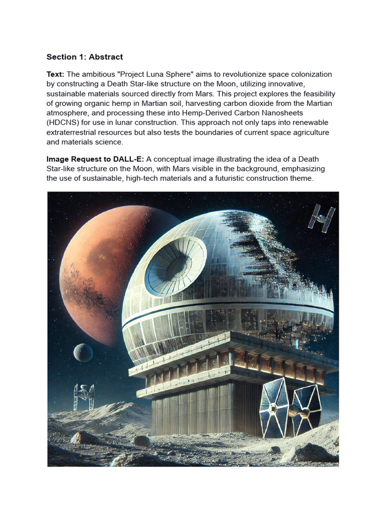 Project Luna Sphere For New Earth | PDF | Interplanetary Spaceflight | Space Colonization