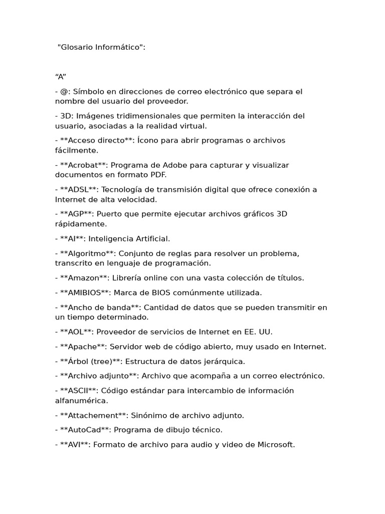 Diccionario informático | PDF