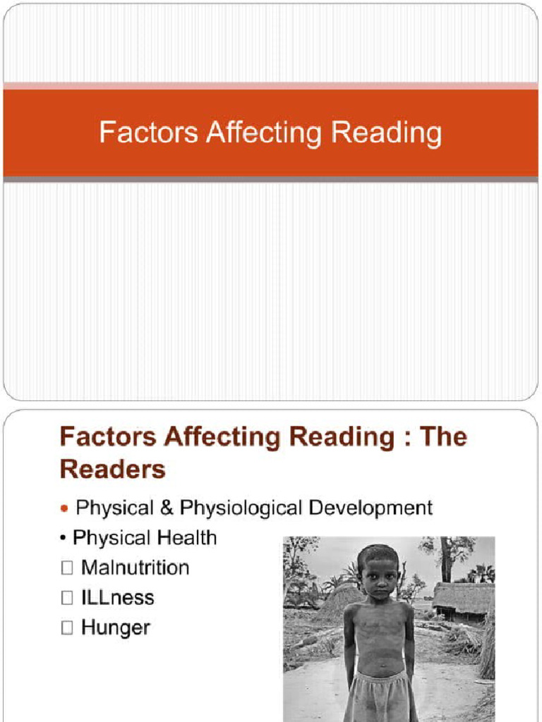 Factors Affecting Reading | PDF