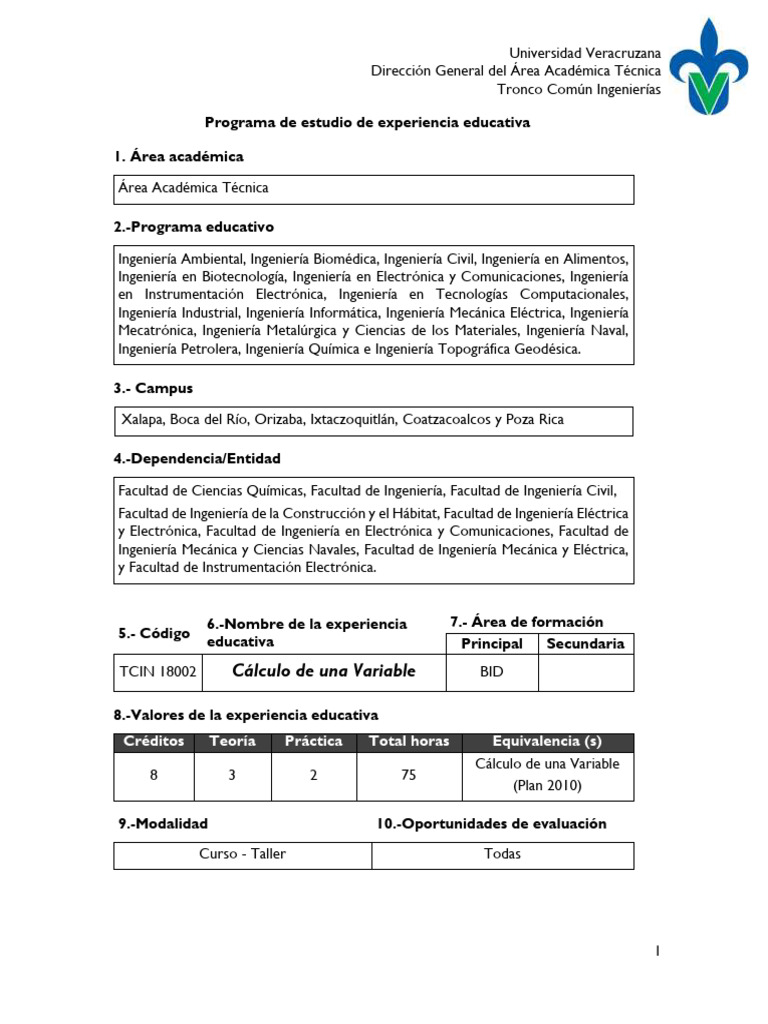 TCIN 18002 - Cálculo de Una Variable | PDF | Integral | Informática