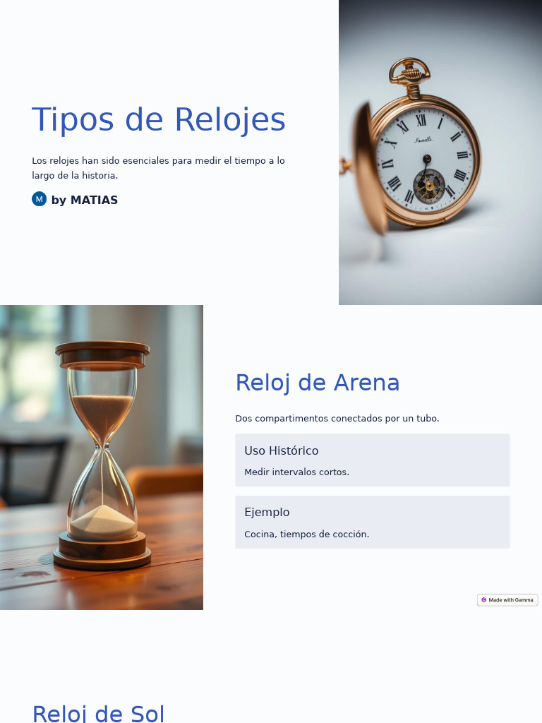 Tipos de Relojes | PDF