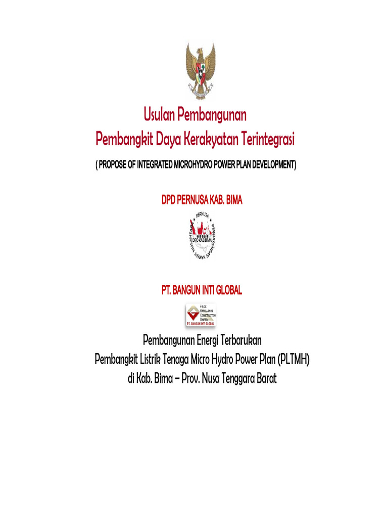 BUSINESS PLAN-Microhydro-Kab-Bimax | PDF