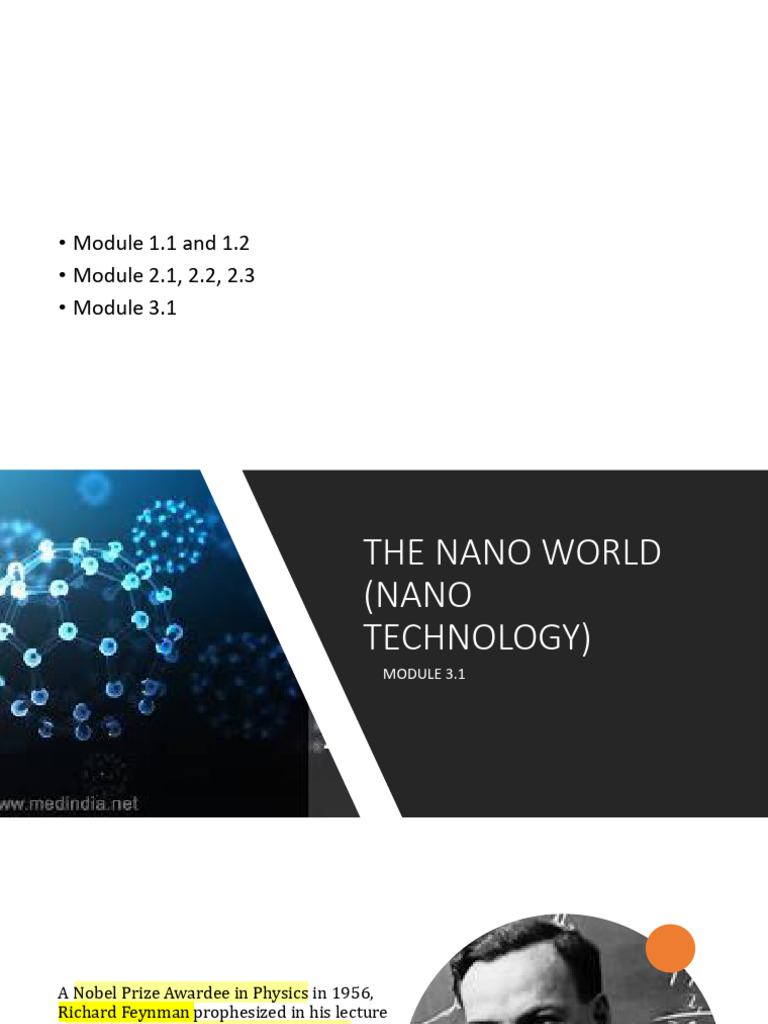 STS - Module 3.1 The Nano World | PDF
