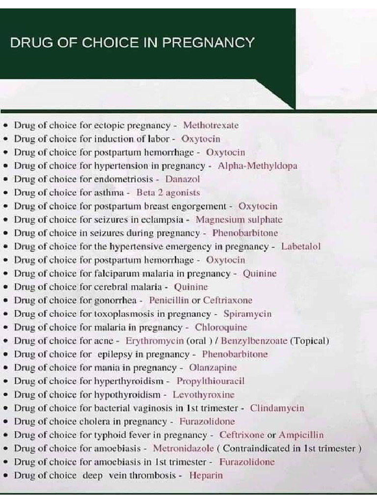 Drugs of Choice in Diseases | PDF