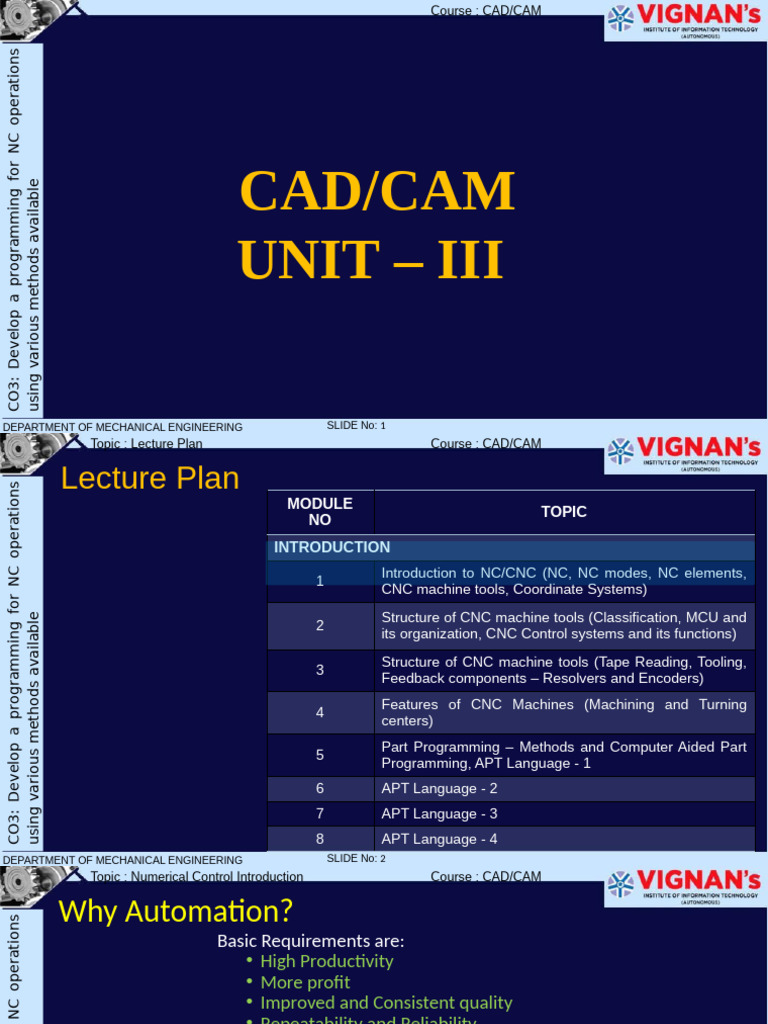 Unit 3 | PDF | Numerical Control | Computers