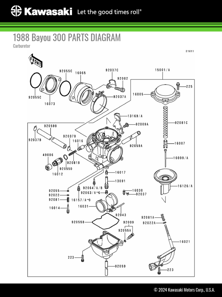 1988 Bayou 300 Carburetor | PDF