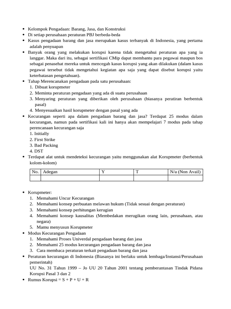 Materi Pengadaan: Basic | PDF