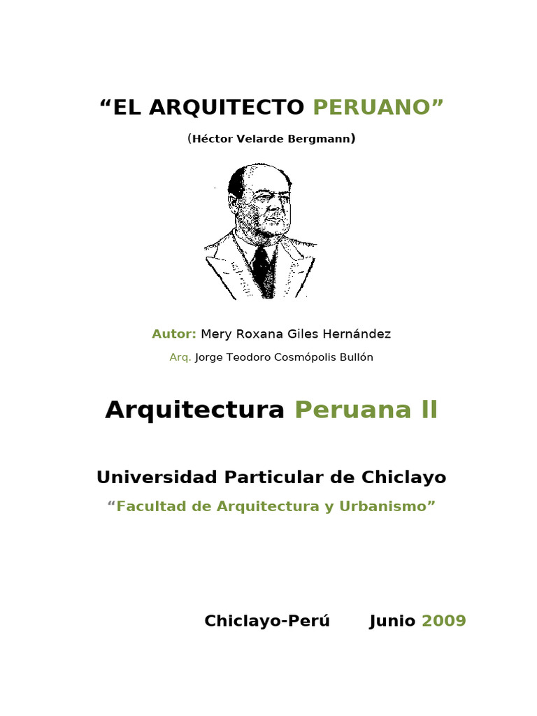 El Arquitecto Peruano | PDF