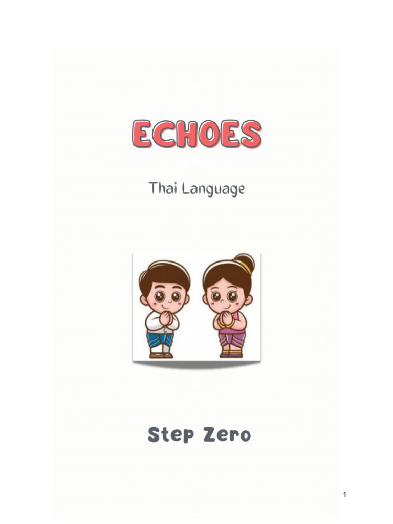 Echoes Thai Basic Course | PDF