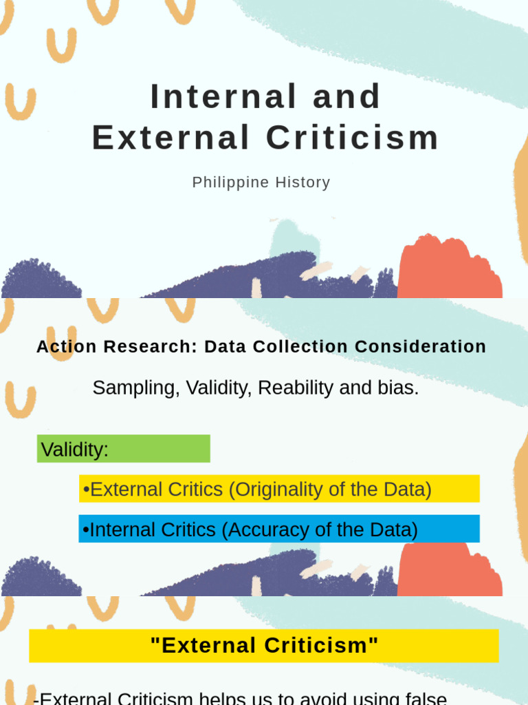 Week 4 Philippine History Internal and External Criticism 1 | PDF