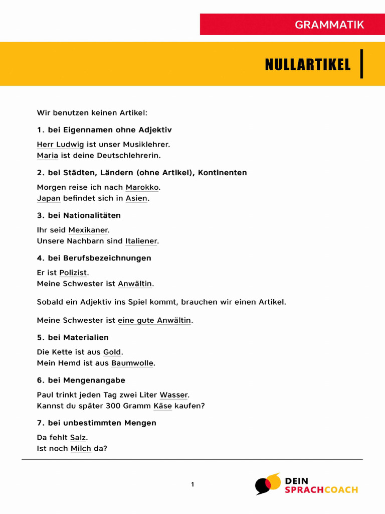 NULLARTIKEL | PDF