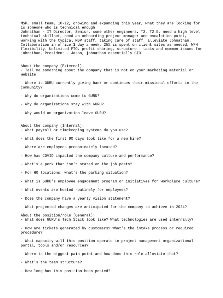 GURU MSP Sys Admin | PDF