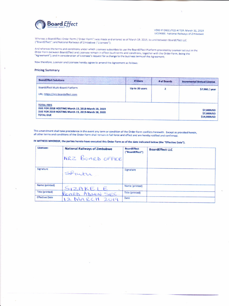 Board Effect Addendum NRZ | PDF