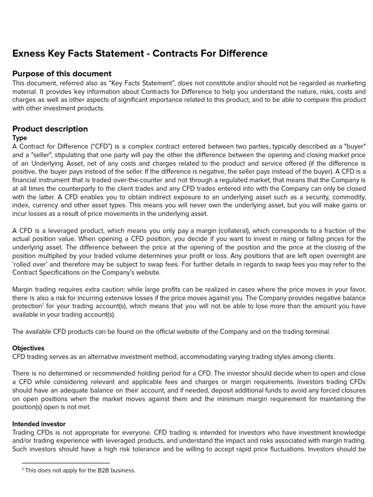 Key Facts Statement | PDF