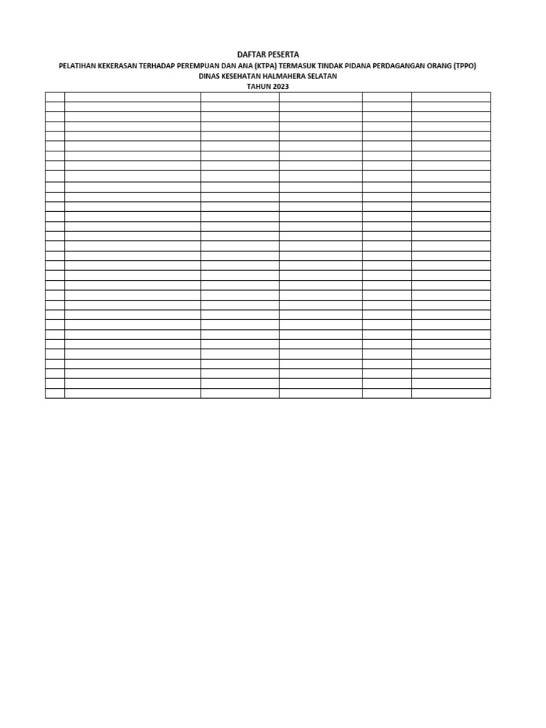 Daftar Peserta - XLSX 1 | PDF