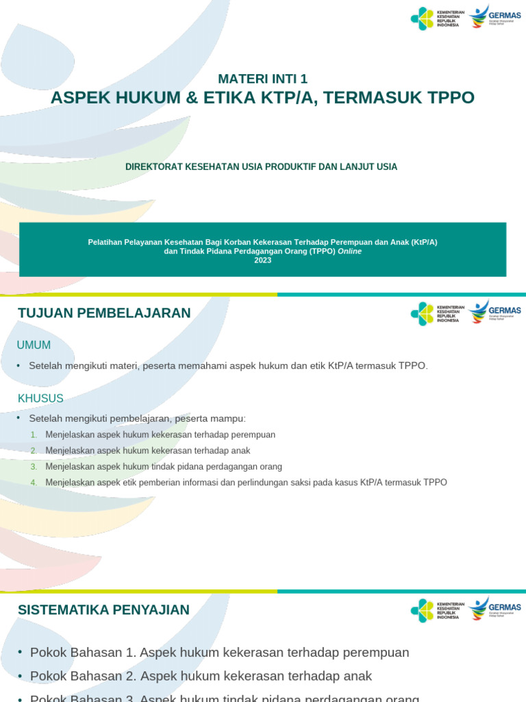 Aspek Hukum Dan Etika KtPA Termasuk TPPO | PDF