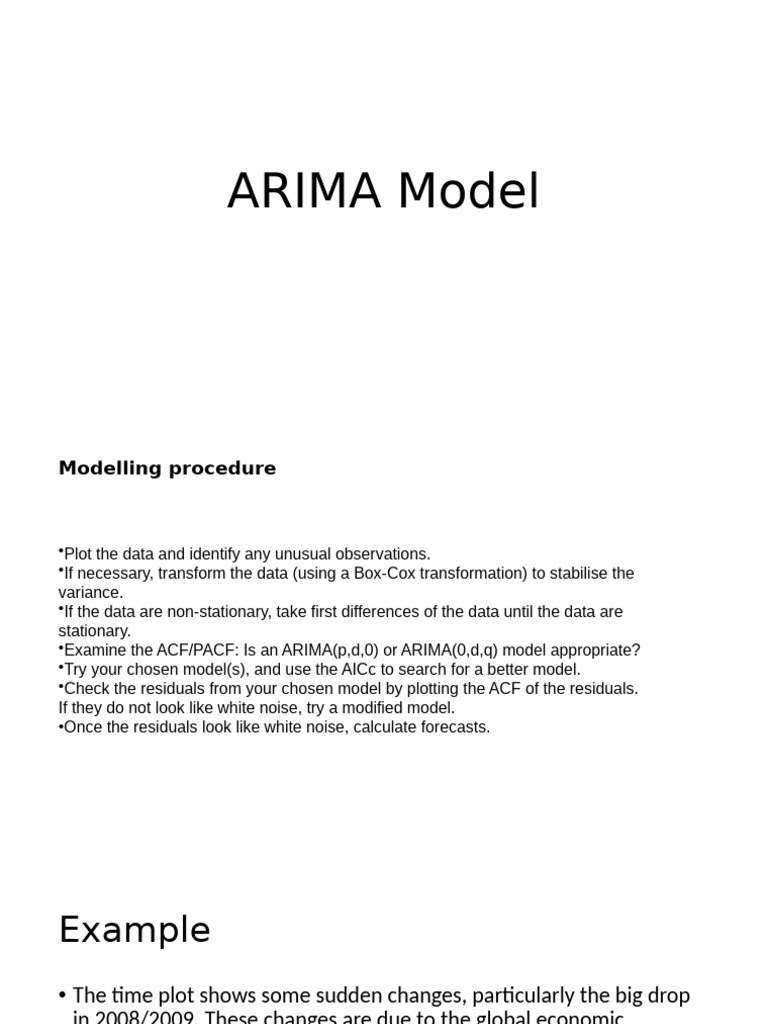Arima Model | PDF